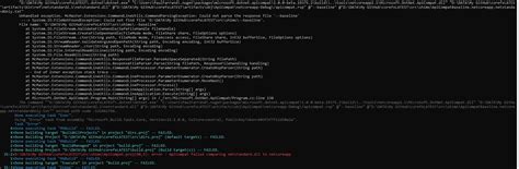 Build Fails With Error Msb3073 When Run From Folder Containing A