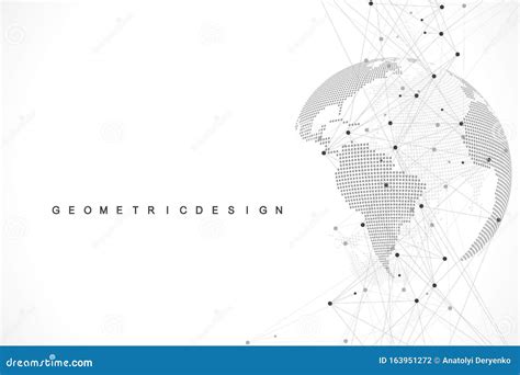Global Structure Networking And Data Connection Concept Social Network Communication In The
