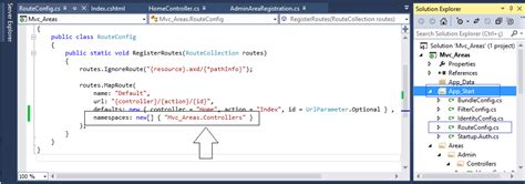 asp mvc usando areas