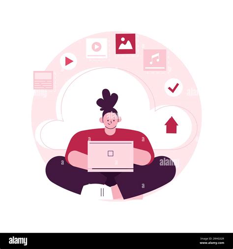 Cloud Based Engine Abstract Concept Vector Illustration Infrastructure As A Service Virtual