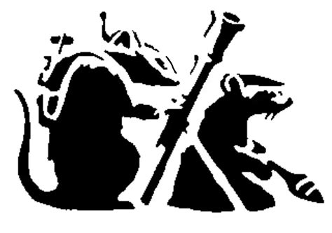 Free Digital Art Stl Download Banksy Rat Stencil 8by Smt M 🦊
