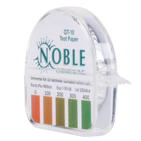 Noble Chemical Qt 10 Quaternary Test Paper Dispenser 0 400ppm