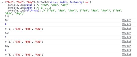 Javascript Foreach Example S Atomized Objects