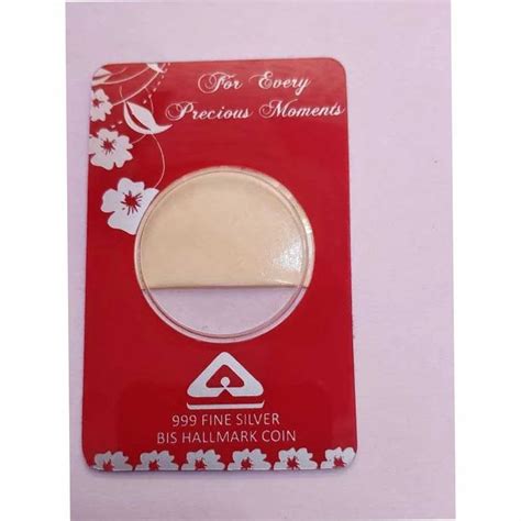Printed Red 10 Gm Silver Coin Packaging Card At ₹ 16piece In New Delhi