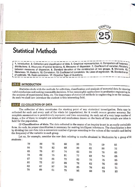 Collection Of Statistical Methods Chapter 25 Statistical Methods 1