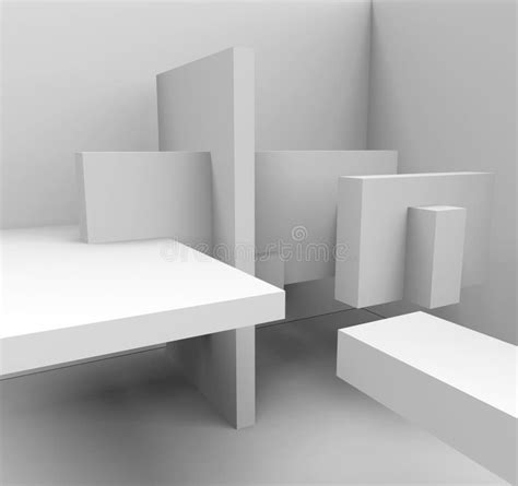 3d Render Of Architecture Background Stock Illustration Illustration