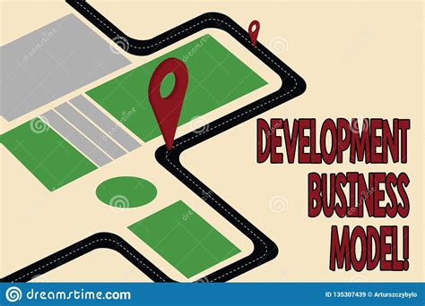 Handwriting Text Development Business Model Concept Meaning Rationale Of How An Organization