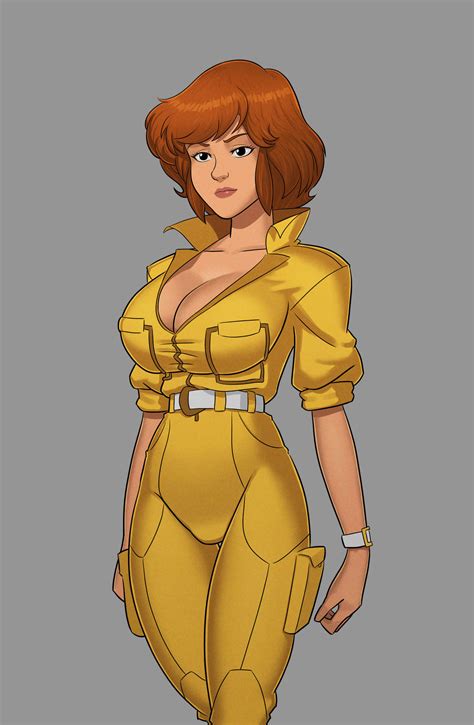 Rule 34 April Oneil April Oneil Tmnt 1987 Belt Big Breasts Brown