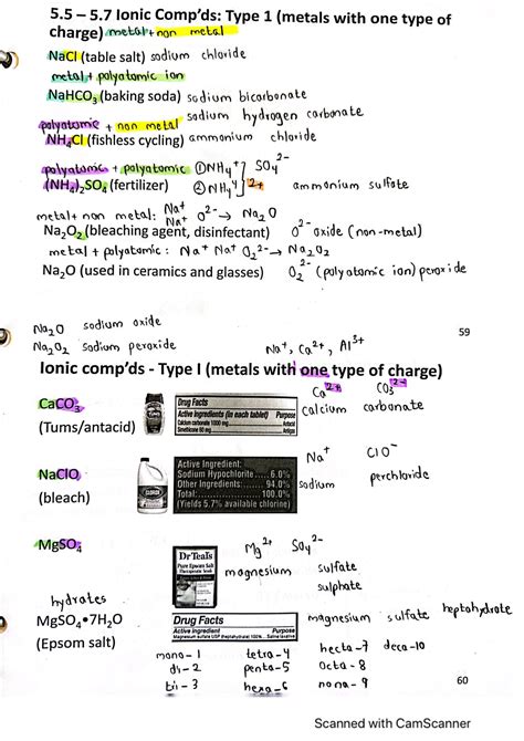 Ionic Compounds CHEM 060 Studocu
