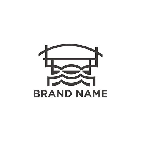 Premium Vector Bridge Logo Icon Vector Image