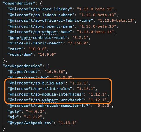 Bug Spfx V1130 Beta13 Doesnt Upgrade Devdevependencies · Issue 2611 · Pnpcli Microsoft365