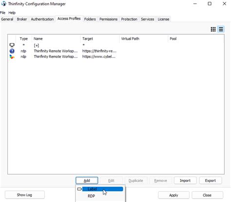 Customize The Access To Rdp Profiles With Labels