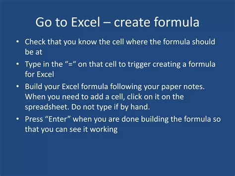 How To Approach Creating Formulas In Excel And My It Lab Pdf