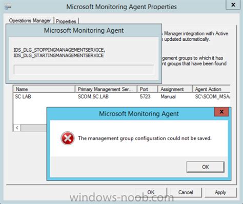 Scom 2012 R2 Agent On Service Manager Error “the Management Group