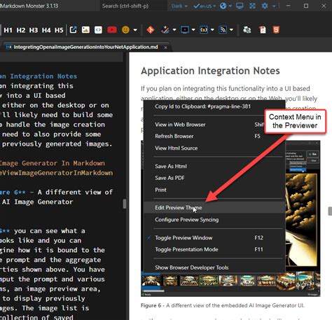 Switching And Customizing Preview Themes Markdown Monster