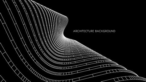 추상 벡터 그림입니다 비즈니스 프리젠 테이션을위한 3d 추상적 인 미래 지향적 인 디자인 배너 소책자 포스터에 대한 3d 건축 배경 인텔리전스 인공 라인아트에 대한 스톡