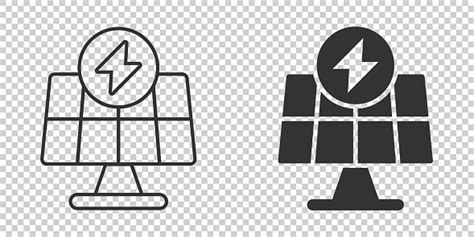 평면 스타일의 태양 전지 패널 아이콘 백색 고립 된 배경에 생태 에너지 벡터 그림 전기 서명 비즈니스 개념 0명에 대한 스톡 벡터 아트 및 기타 이미지 Istock
