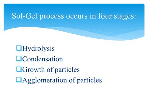 Sol Gel Synthesis 1pptx