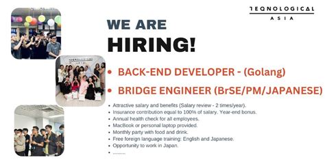 Hiring Brse Backend Dev Engineer Teqnological Asia