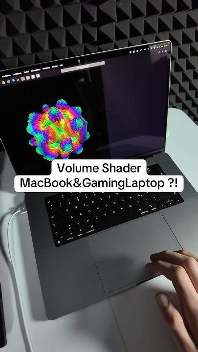 Volume Shader Test Auf Einem Gaminglaptop Und Auf Dem Macbook Pro Shorts Macbook