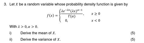 Solved 3 Let X Be A Random Variable Whose Probability