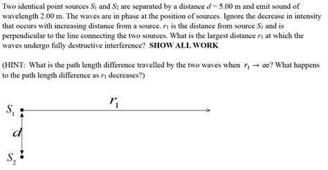 two identical point sources s1 and s2 are separated by a distance d 5