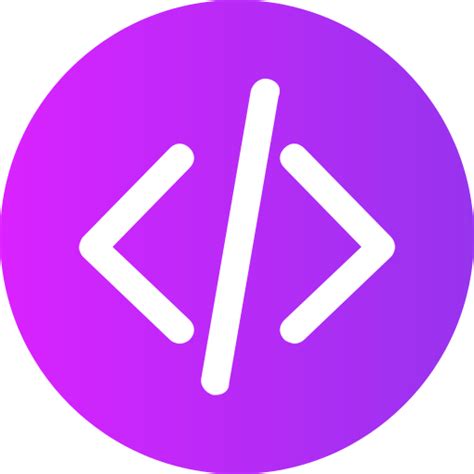 Code Generic Gradient Fill Icon Code Generic Gradient Fill Icon