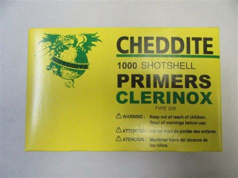 Cheddite Shotshell 209 Primer 1000box Budget Shooter Supply