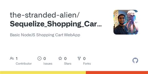 GitHub The Stranded Alien Sequelize Shopping Cart WebApp Basic