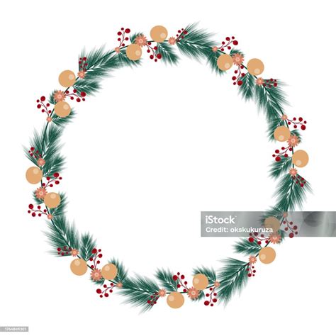 둥근 프레임 윤곽 화환은 흰색으로 분리된 허브와 꽃이 있습니다 라운드 프레임 포스터 디자인 인사말 카드 및 결혼 발표를 위한 이음매 없는 패턴 브러시 벡터에 대한 스톡 벡터