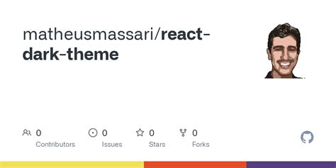 Github Matheusmassari React Dark Theme