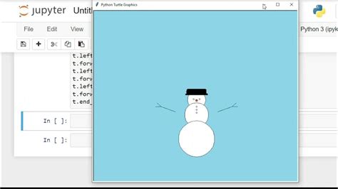 Draw A Snowman Using A Turtle Module In Python Youtube