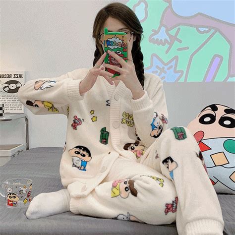 바로배송 겨울 짱구잠옷세트 에이블리