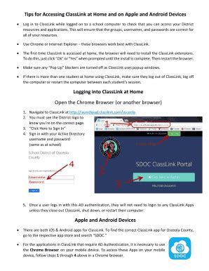 Sdoc Classlink Fill And Sign Printable Template Online