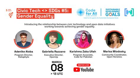 Civic Tech And Sdg Goal 5 Gender Equality Code For All
