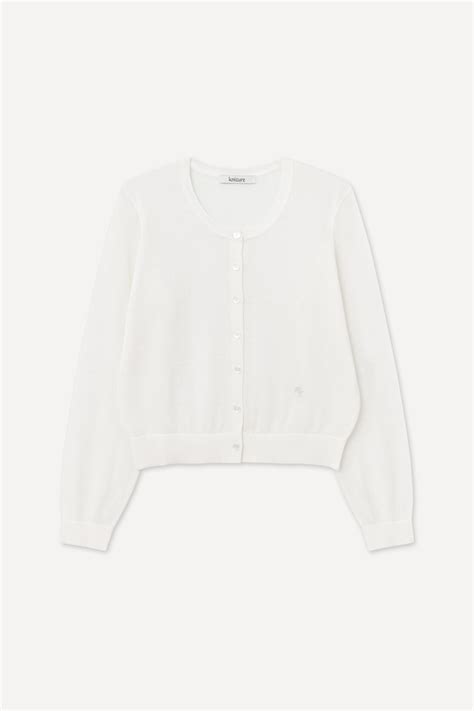 데일리 썸머 라운드 가디건white Knizure