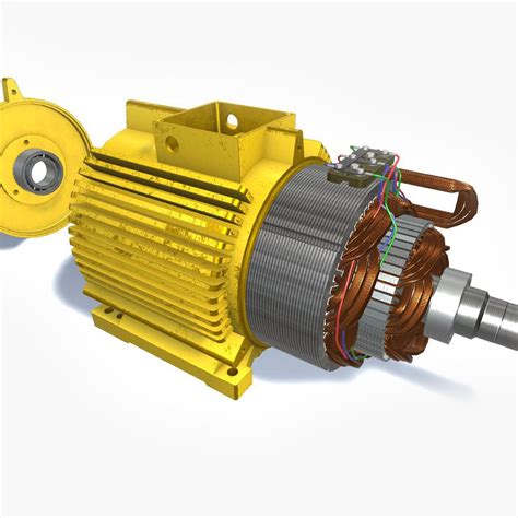 Asynchronous Motor Model TurboSquid 1887124