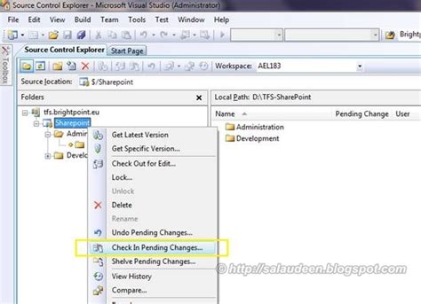 Tfs Basics Tutor For End User Sharepoint Diary