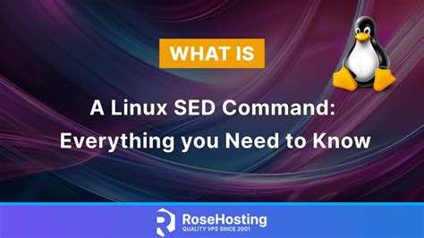 Rosehosting On Linkedin Master The Linux Sed Command Everything You Need To Know In One