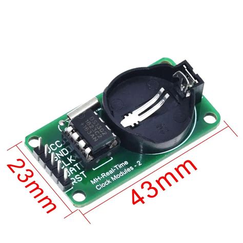 Ds1302 Rtc Real Time Clock Module With Battery Backup And Spi Interfac Techtoast