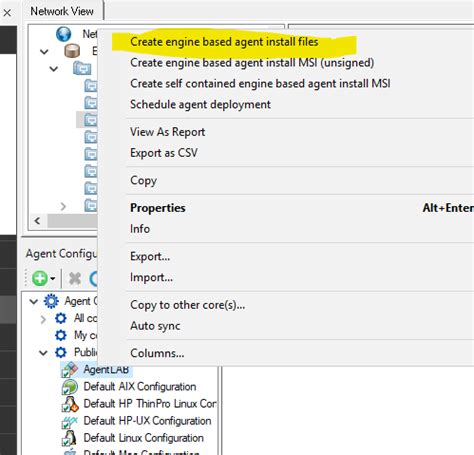 Agent Install Uninstall