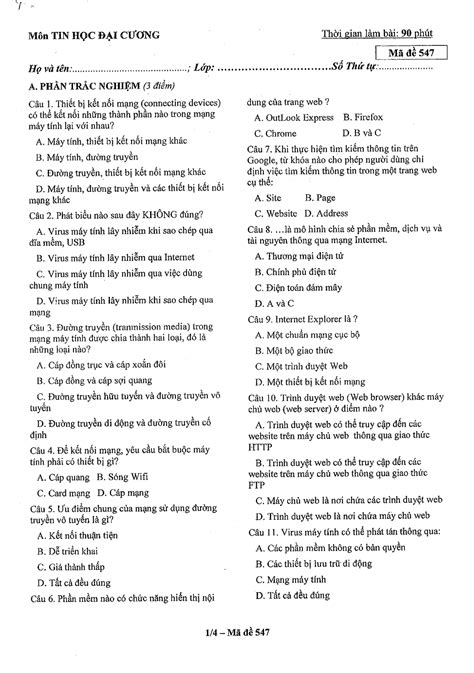 đề tin học đại cương Recommended for you Document continues below Midterm Exam Midterm