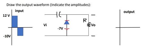 Solved Output Draw The Output Waveform Indicate The Chegg Com