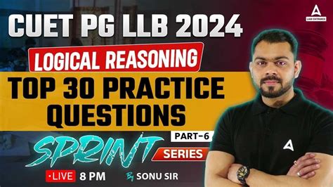 Cuet Pg Llb Mh Cet Llb 2024 Logical Reasoning Top 30 Practice