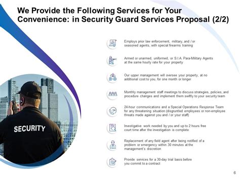 Security Guard Services Proposal Template Powerpoint Presentation Slides Powerpoint