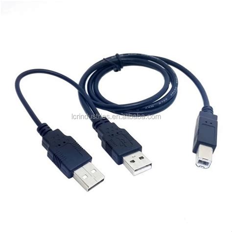 듀얼 Usb 2 0 남성 Usb B 남성 Y 분배기 케이블 프린터 스캐너 Buy 프린터 Usb 분배기 케이블 Usb 분배기 1 2 아웃 Usb 분배기 케이블 프린터