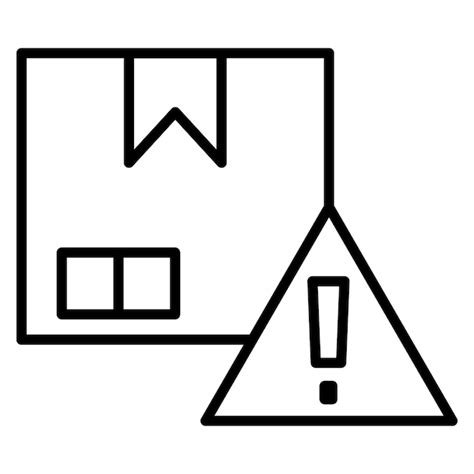 Icono De Las Mercancías Peligrosas Vector Premium