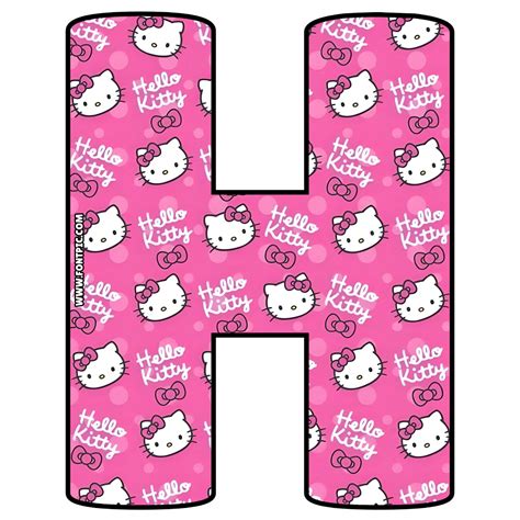Hello Kitty Letter H