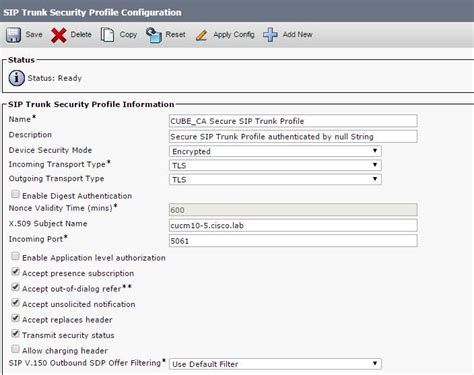 Configure Sip Tls Between Cucm Cube Cube Sbc With Ca Signed
