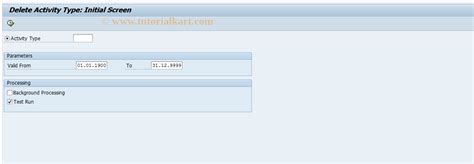 kl04 sap tcode delete activity type